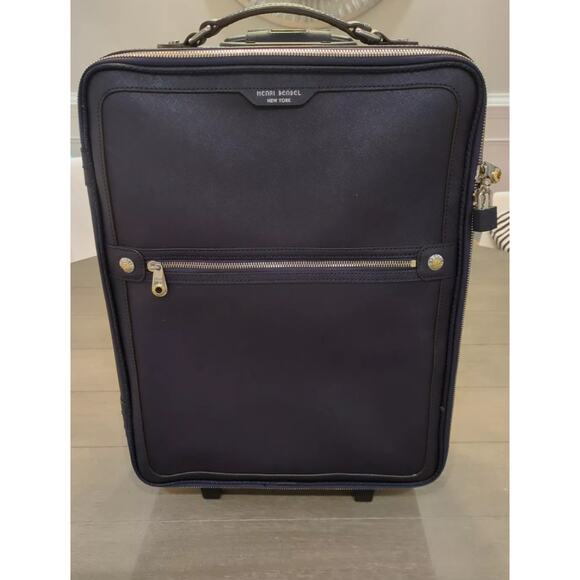 henri bendel | Bags | Preloved Rare Henri Bendel West 57th Navy Wheelie ...